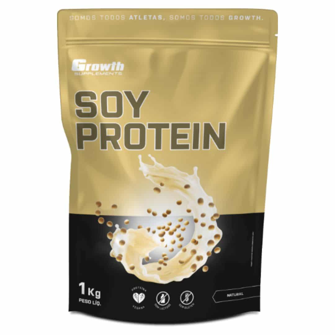 Soy Protein Proteína Isolada de Soja Sabor Natural 1kg Growth ...